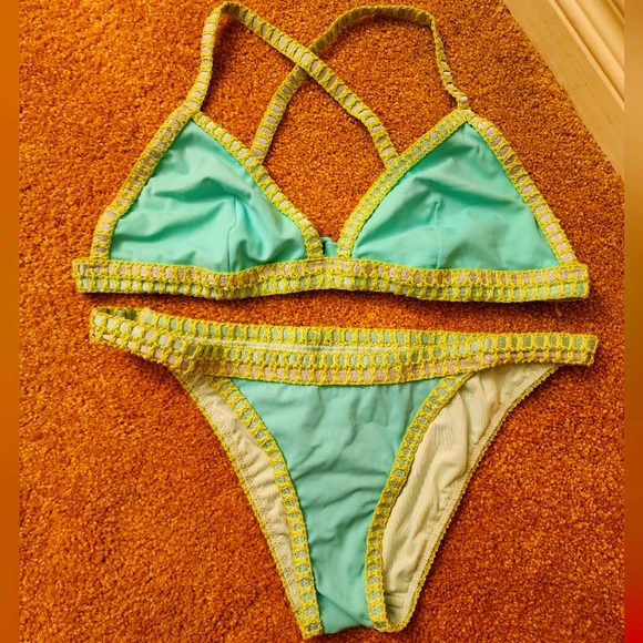 Victorias Secret Swim Nwot Victorias Secret Crochet Bikini Poshmark